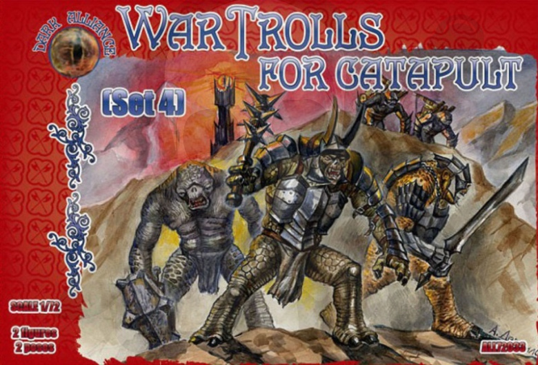 Battle-Models > Dark Alliance ALL72033 War Trolls for Catapult Set 4 1:72